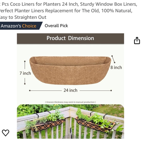 Other | 3 Pack 24 Coco Liners For Planters See Pictures | Poshmark